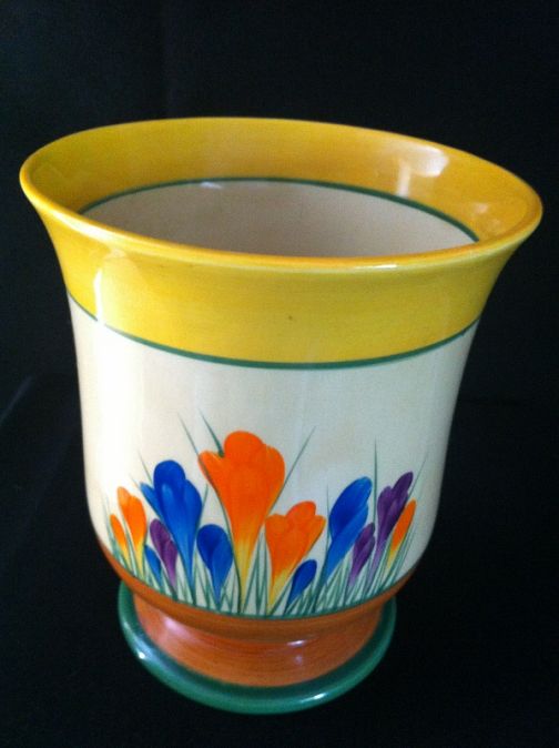 AUTUMN CROCUS PERFECT LARGE SHAPE 353 VASE: Clarice Cliff & Art Deco ...