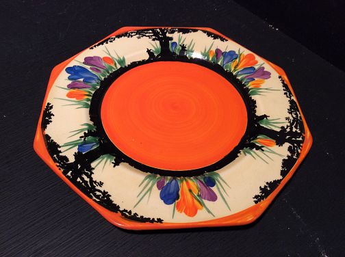 CLARICE CLIFF, A PETER PAN CROCUS OR AWAKENING PATTERN SMALL 6 ...