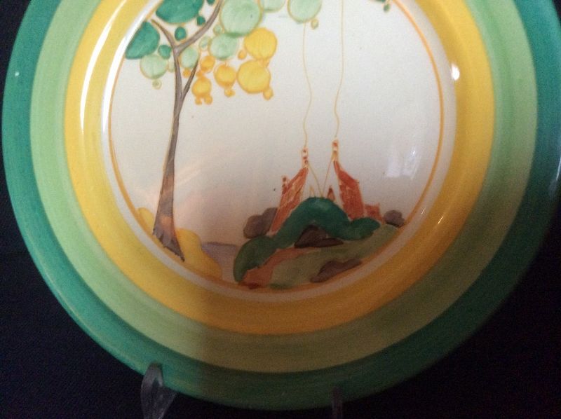 CLARICE CLIFF, A 'SECRETS' PATTERN 7" PLATE.: Clarice Cliff & Art Deco ...