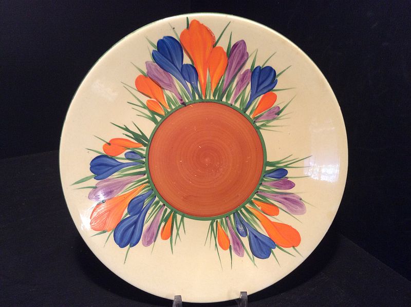 CLARICE CLIFF, A SENSATIONAL, MARCH 1929, AUTUMN CROCUS PATTERN 9 ...